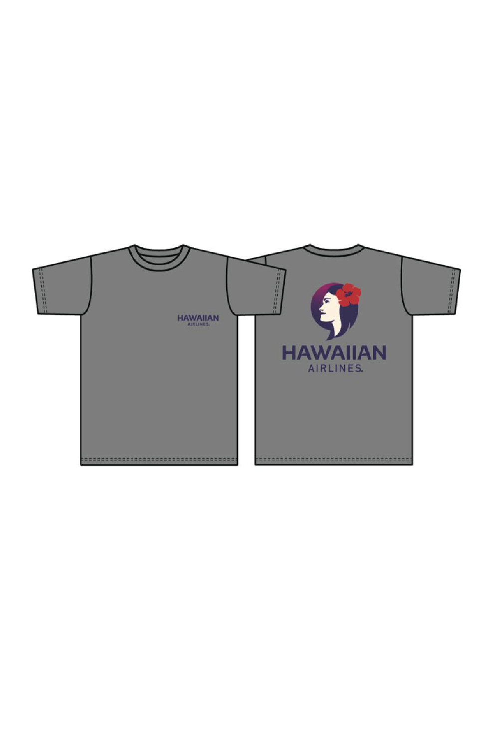 Pualani Logo T-shirt (Gray) – logostore.hawaiianairlines.com
